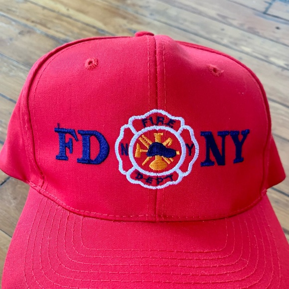 nissin | Accessories | Vintage Fdny Nyc Fire Department Red Hat | Poshmark